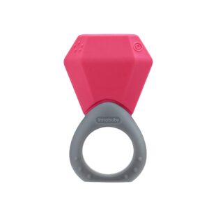 innobaby teethin' smart birthstone ring teether - july (ruby)