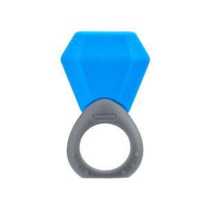 innobaby teethin' smart birthstone ring teether - december (blue topaz)