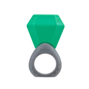 innobaby teethin' smart birthstone ring teether - may (emerald)