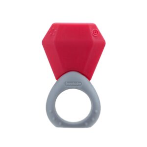 innobaby teethin' smart birthstone ring teether - january (garnet)