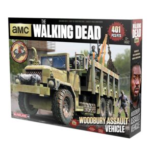 mcfarlane toys the walking dead woodbury assault vehicle building set