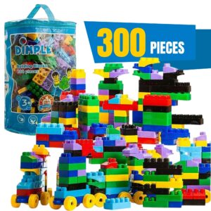 dimple building blocks for toddler (300 pcs) stacking toys & puzzle games for learning and stem fun montessori toys, educational baby blocks age 3+ toddler boy & girl birthday for kids