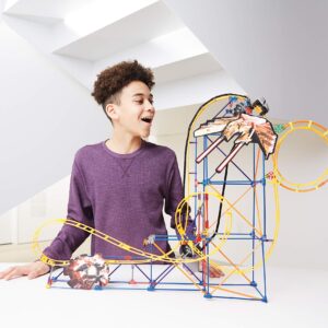 K'NEX Thrill Rides – Space Invasion Roller Coaster Building Set with Ride It! App – 438Piece – Ages 7+ Building Set.