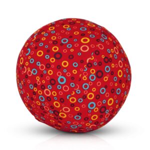 BUBABLOON Sensory Soft Cotton Balloon Cover (Circles Red) …