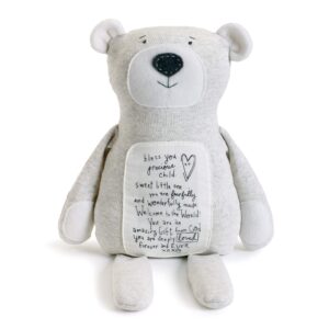 demdaco plush bless you precious child poetic threads bear children's stuffed animal toy for boys & girls