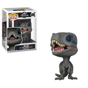 funko pop movies: jurassic world 2 - blue, velociraptor collectible figure, multicolor