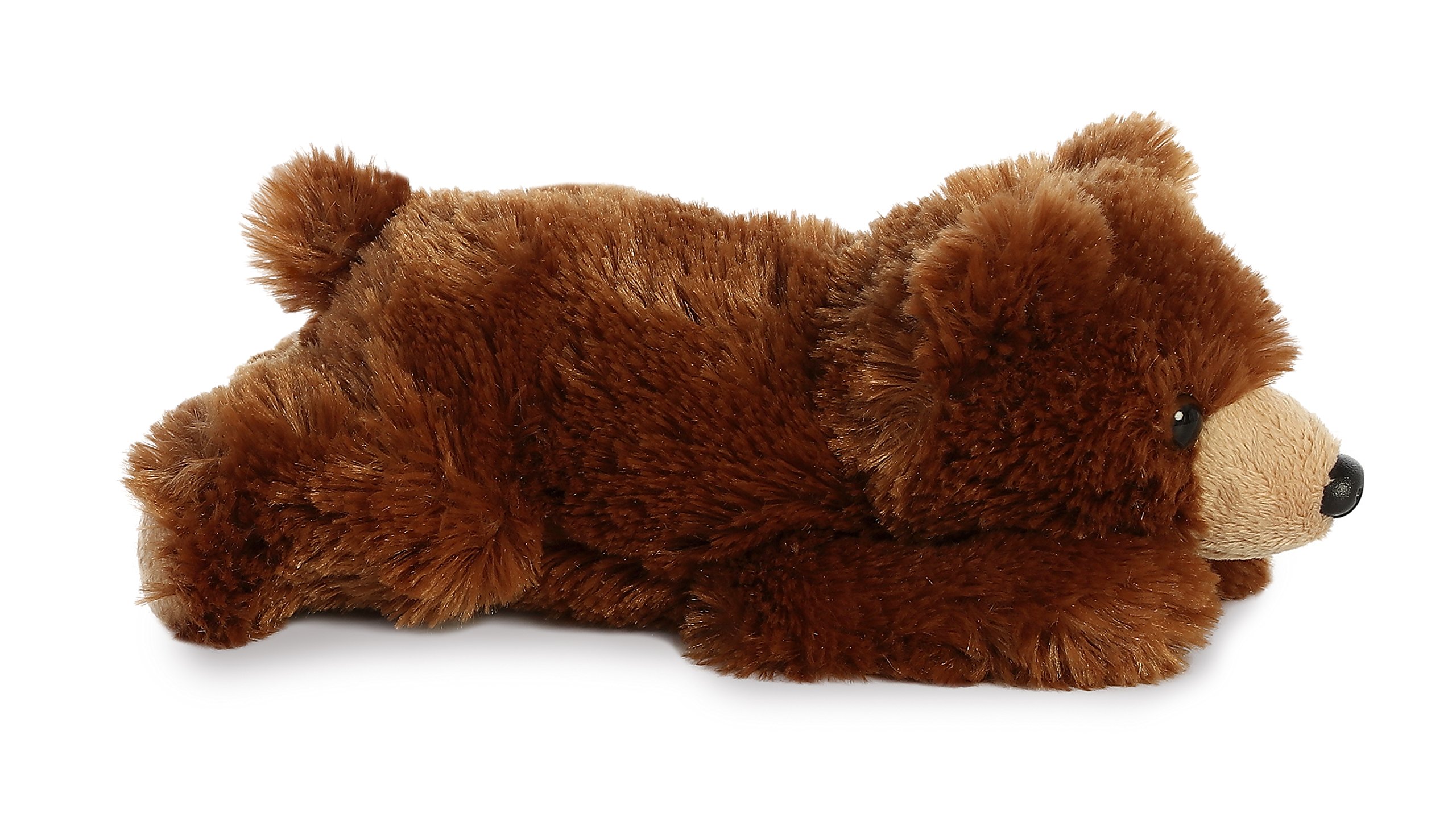 Aurora® Adorable Mini Flopsie™ Grizzly Bear Stuffed Animal - Playful Ease - Timeless Companions - Brown 8 Inches