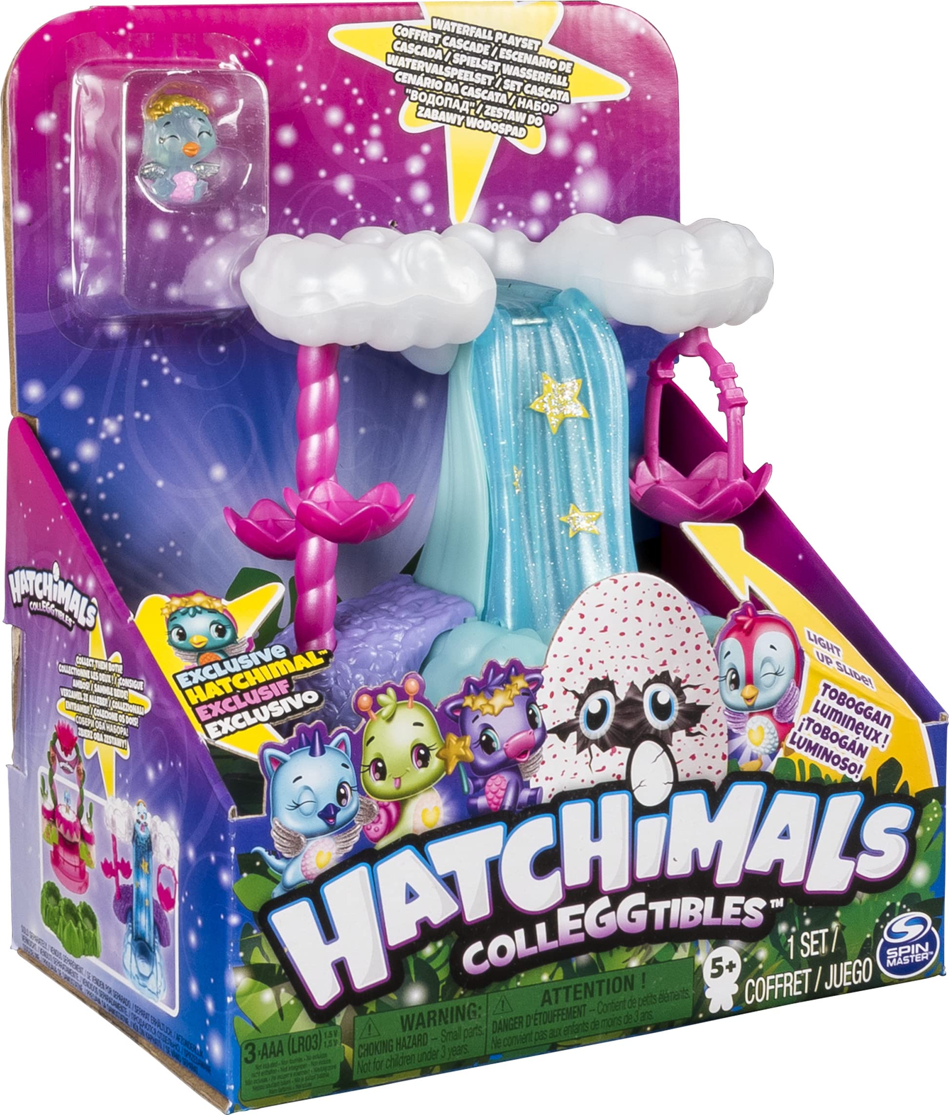 Hatchimals CollEGGtibles, Waterfall Playset with Lights and an Exclusive Season 4 CollEGGtible, for Ages 5 and Up