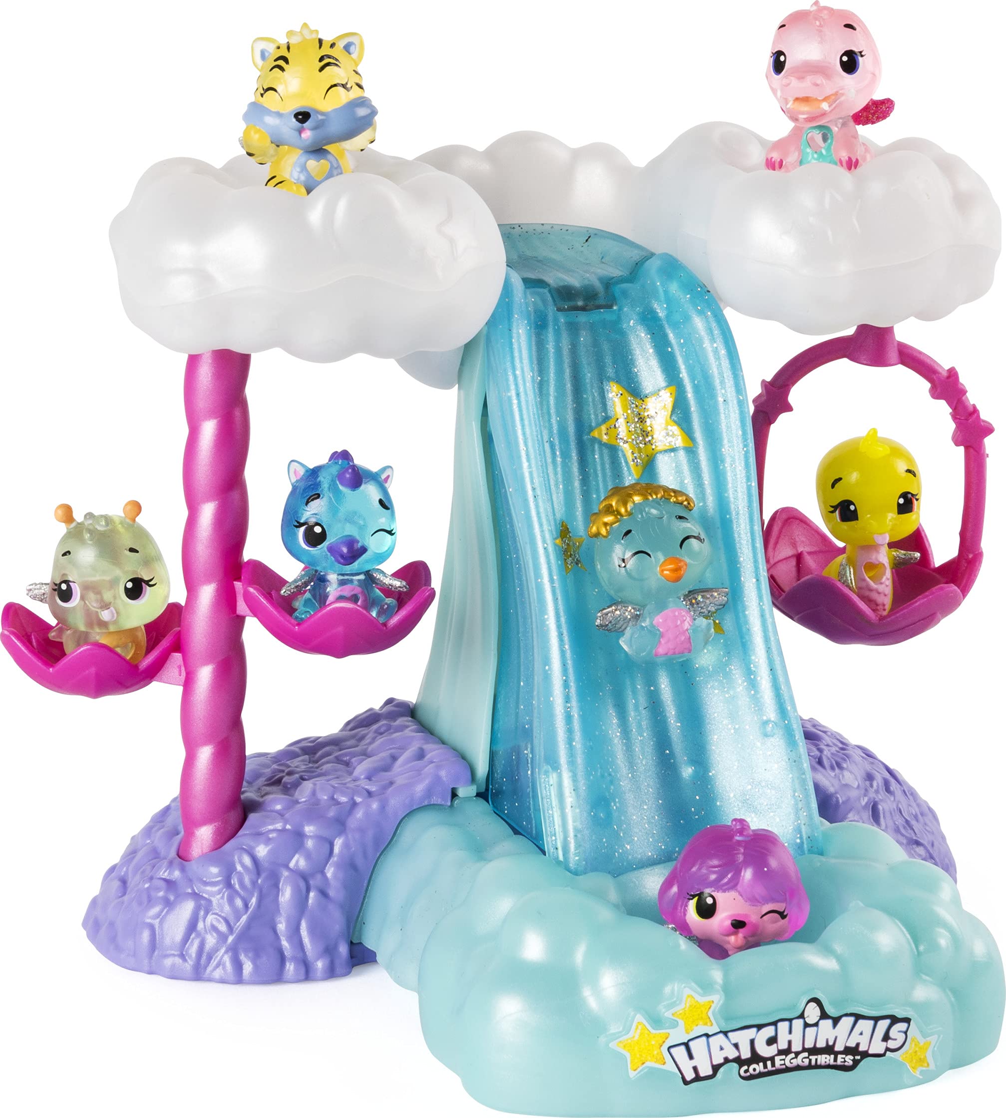 Hatchimals CollEGGtibles, Waterfall Playset with Lights and an Exclusive Season 4 CollEGGtible, for Ages 5 and Up