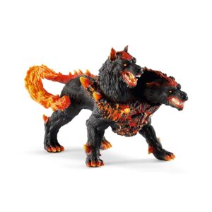 schleich eldrador creatures, lava monster mythical creatures toys for kids, hellhound action figure, ages 7+