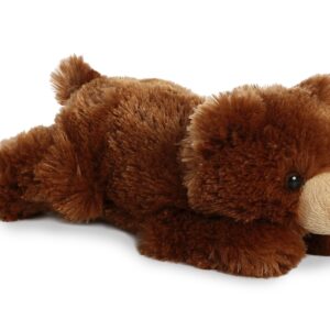 Aurora® Adorable Mini Flopsie™ Grizzly Bear Stuffed Animal - Playful Ease - Timeless Companions - Brown 8 Inches