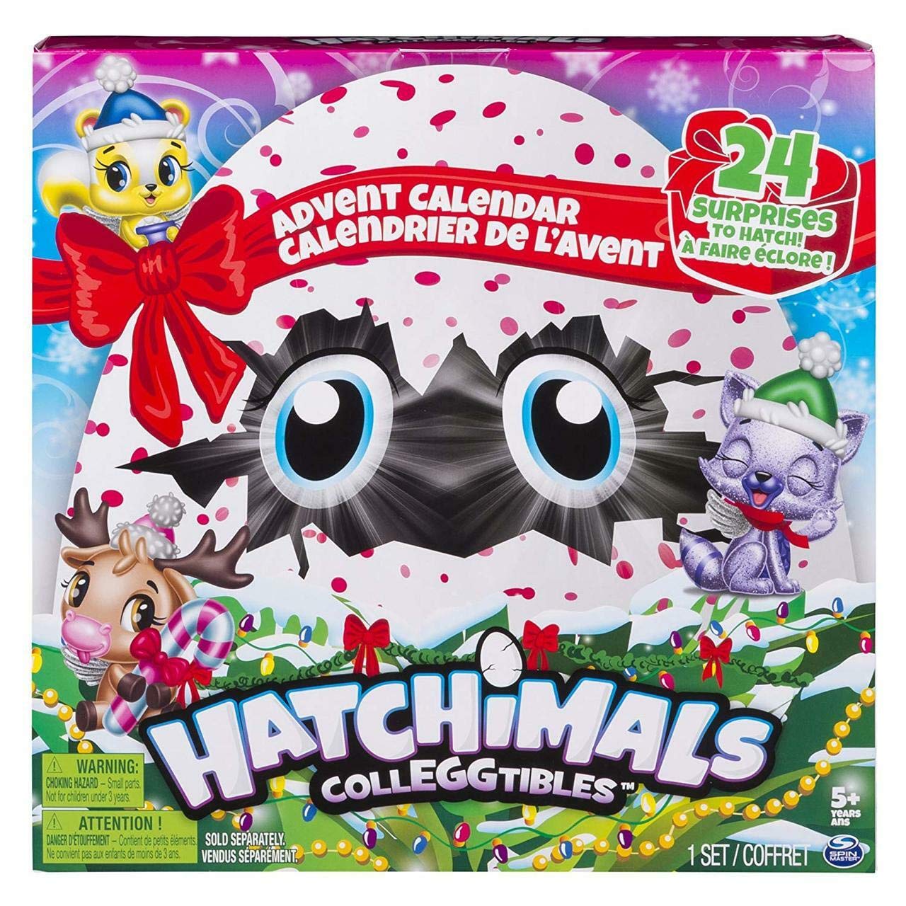 Hatchimals CollEGGtibles, Advent Calendar with Exclusive Characters and Paper Craft Accessories, for Ages 5 and Up (Styles May Vary)