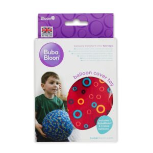 bubabloon sensory soft cotton balloon cover (circles red) …