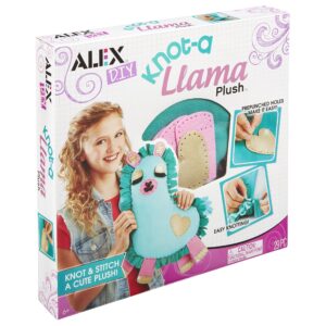 alex diy knot-a llama plush kids art and craft activity