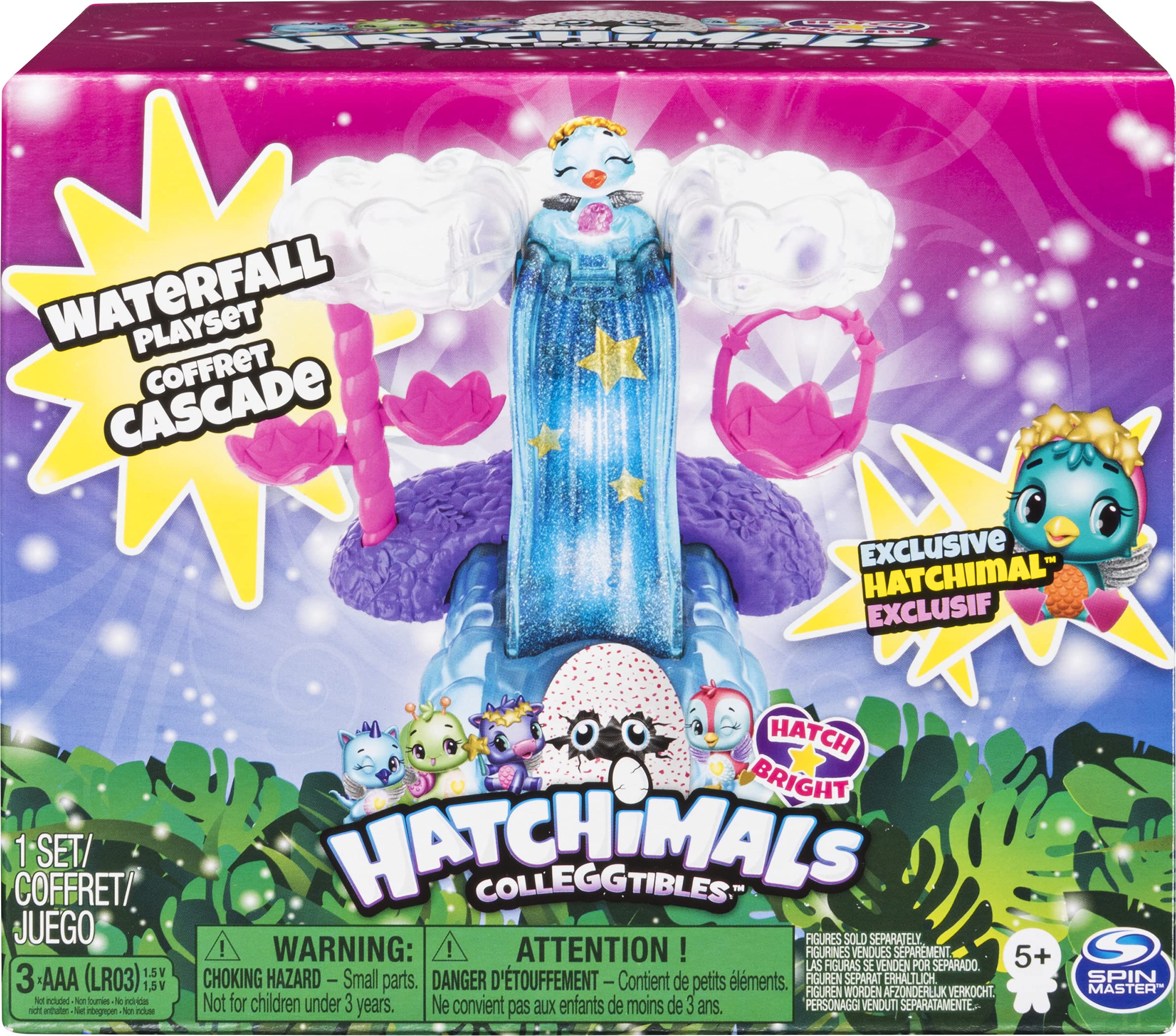 Hatchimals CollEGGtibles, Waterfall Playset with Lights and an Exclusive Season 4 CollEGGtible, for Ages 5 and Up