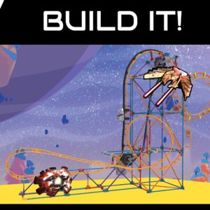 K'NEX Thrill Rides – Space Invasion Roller Coaster Building Set with Ride It! App – 438Piece – Ages 7+ Building Set.