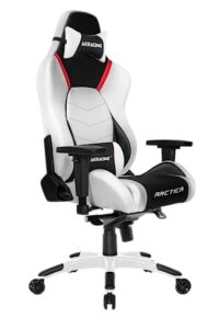 akracing masters series premium gaming chair with high backrest, recliner, swivel, tilt, rocker and seat height adjustment mechanisms with 5/10 warranty