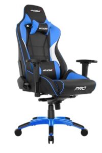 akracing masters series pro luxury xl gaming chair with high backrest, recliner, swivel, tilt, 4d armrests, rocker & seat height adjustment mechanisms, 5/10 warranty,blue - ak-pro-bl