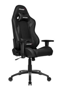 akracing core series sx gaming chair with high backrest, recliner, swivel, tilt, rocker and seat height adjustment mechanisms with 5/10 warranty - black