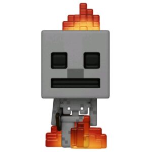 minecraft flaming skeleton exclusive funko pop