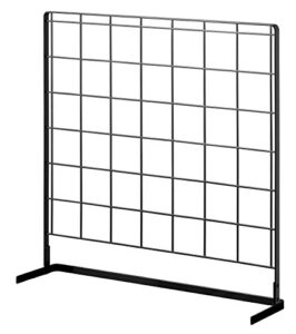 yamazaki home grid panel organizer and accessories-wall storage decor, one size, black