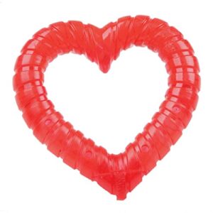 smartpetlove snuggle puppy teething comfort aid for puppies - naturally soothe and provide relief with ice (heart shaped)