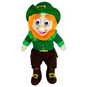 colonel pickles novelties st patricks day decorations 14 inch leprechaun doll figurine with shamrock hat irish plush