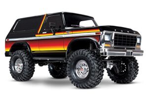 traxxas trx-4 ford bronco 1/10 trail and scale crawler, sunset