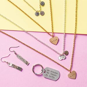 STMT D.I.Y. Hand Stamped , DIY Personalized Stamp Jewelry, Great Teenage Birthday Gift, Unique Handmade Jewelry & Name Plates, Bead Kits for Kids, Teens & Adults Ages 14+