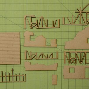 GameCraft Miniatures 28mm Small Half Timber House - 28MMDF550