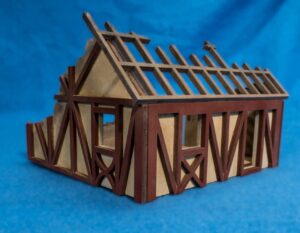 gamecraft miniatures 28mm small half timber house - 28mmdf550