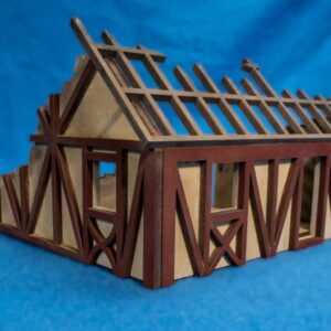 GameCraft Miniatures 28mm Small Half Timber House - 28MMDF550