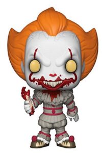 funko pop! horror: it - pennywise with severed arm, amazon exclusive collectible figure, multicolor