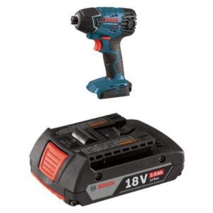 bosch bare-tool 25618b 18-volt lithium-ion 1/4-inch hex impact driver with 2.0 ah battery