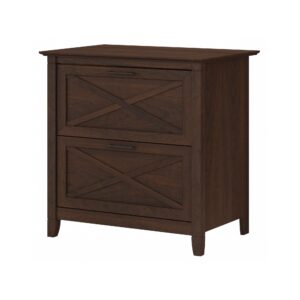 bush furniture key west 2 drawer lateral file cabinet in bing cherry