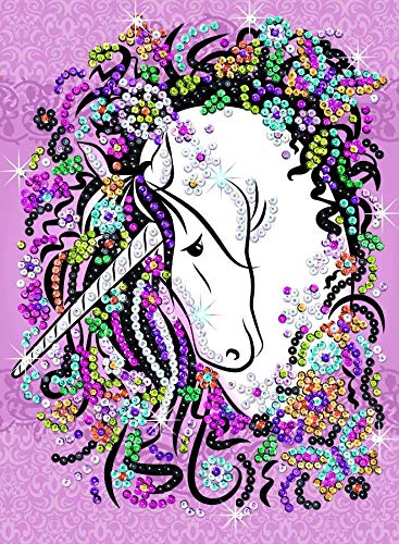 Sequin Art Craft Teen Unicorn Sparkling Arts and Crafts Kit, Multicolor