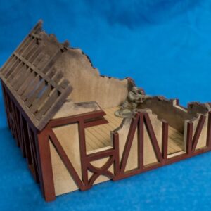 GameCraft Miniatures 28mm Small Half Timber House - 28MMDF550