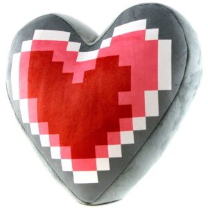 little buddy legend of zelda 1668 heart container cushion plush stuffed plush, 14""", multi-colored