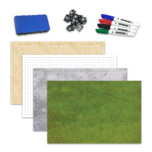 fat zebra designs rpg dnd mat (4 pack)