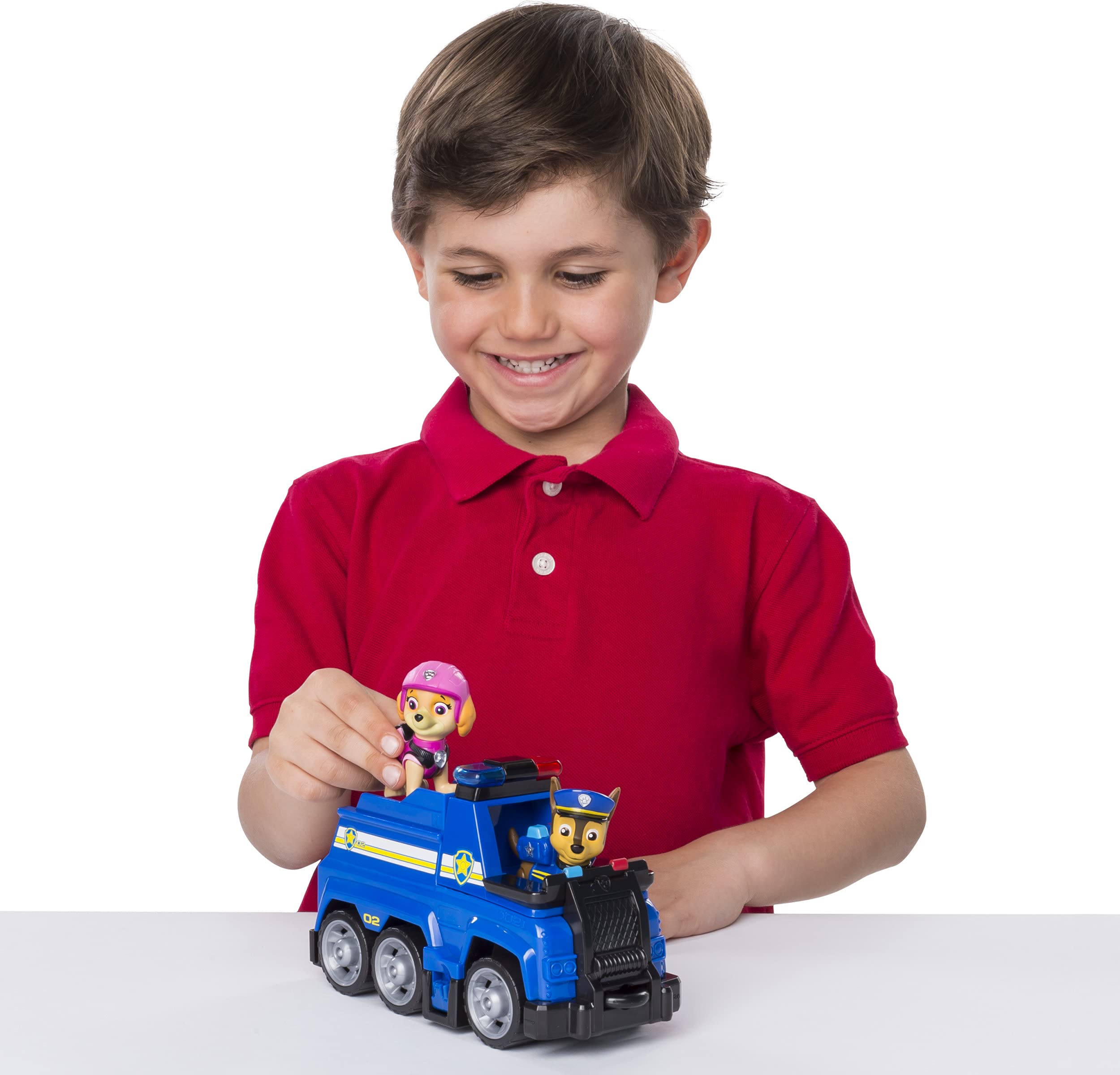 Paw Patrol 6045905 Chase’s Ultimate Rescue Police Cruiser with Lifting Seat and Fold Out Barricade