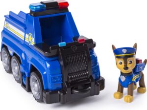 paw patrol 6045905 chase’s ultimate rescue police cruiser with lifting seat and fold out barricade