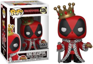 funko pop marvel: king deadpool collectible figure, multicolor