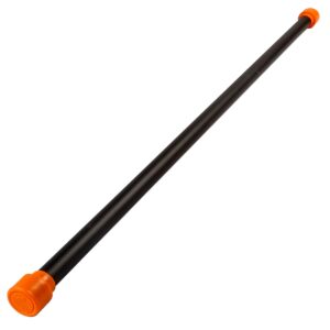 the fitness alley sculpting workout bars/body toning steel bars - 10lb (orange)