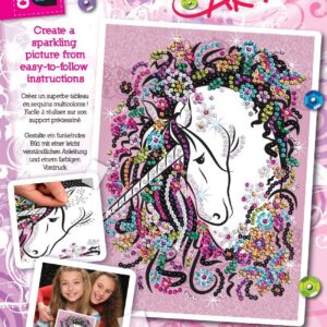 Sequin Art Craft Teen Unicorn Sparkling Arts and Crafts Kit, Multicolor