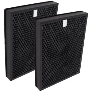 lifesupplyusa (2-pack) true hepa air cleaner filter replacement compatible with airmega max 2 high-efficiency air cleaner 400/400s, 3111735 deodorizer