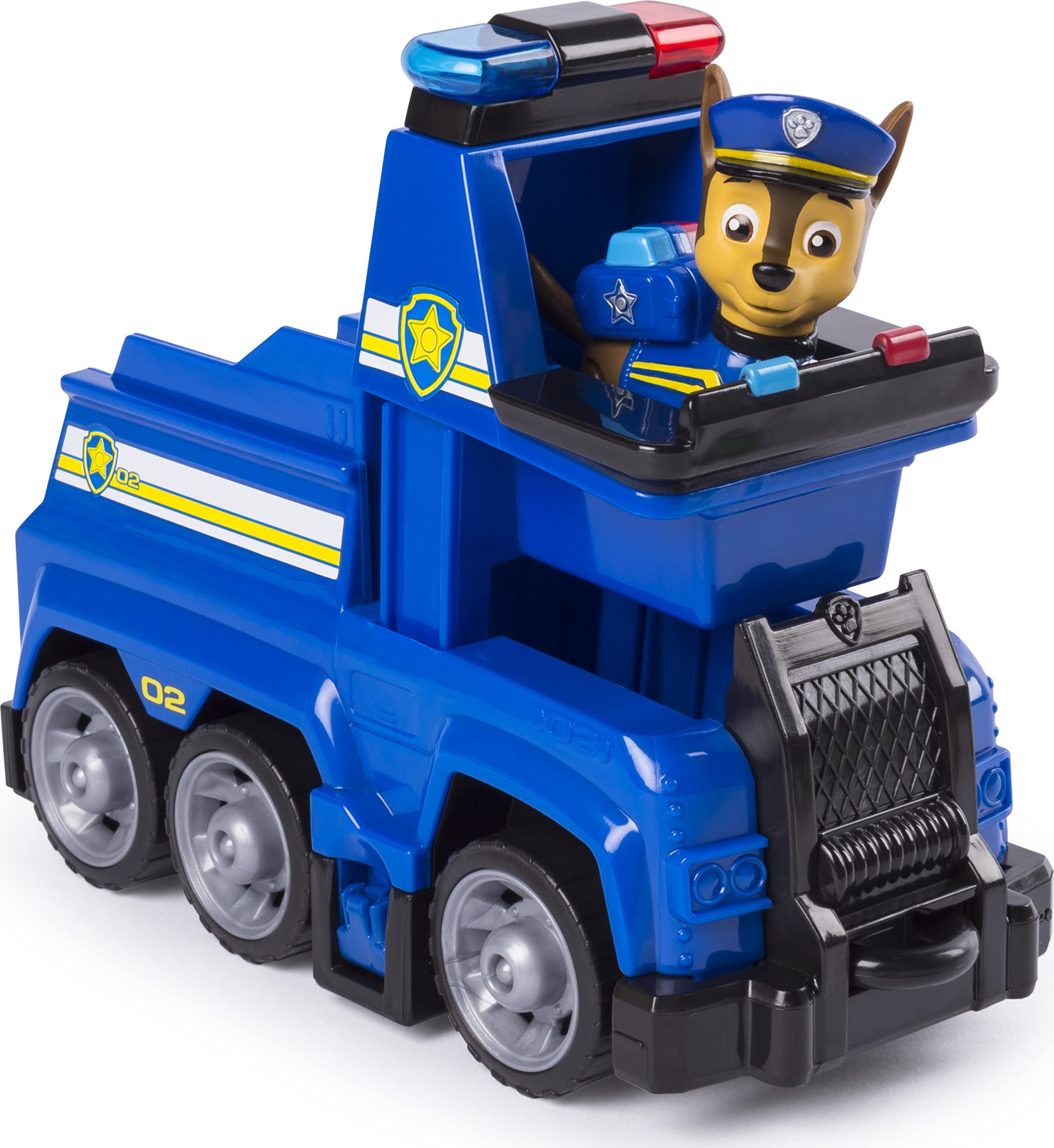 Paw Patrol 6045905 Chase’s Ultimate Rescue Police Cruiser with Lifting Seat and Fold Out Barricade