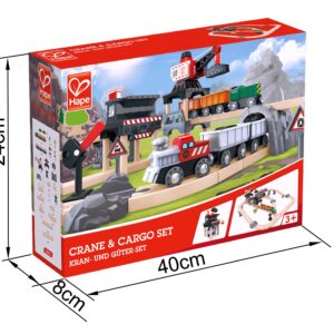 Hape Cargo Delivery Loop Train and Railway Toy Set