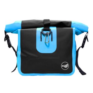 nupouch waterproof crossbody purse beach/sports/waterproof bag, black/blue