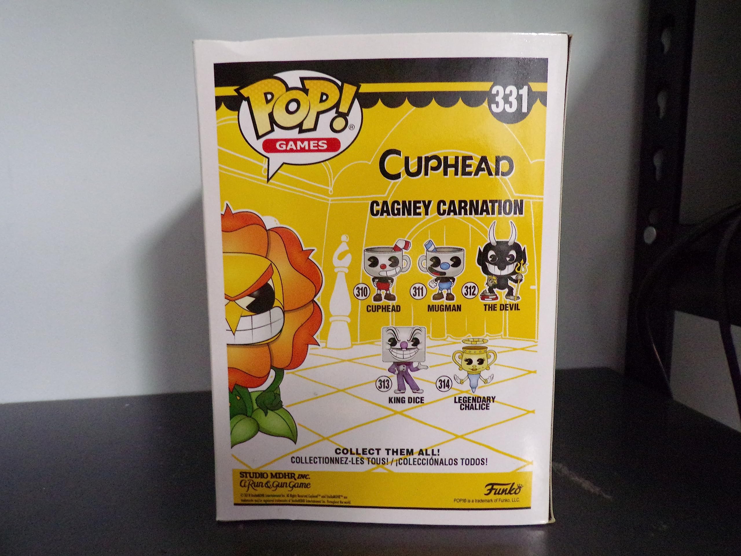 Funko Pop! Games #331 Cuphead Cagney Carnation (2018 Spring Convention Exclusive)