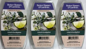 5-star compatible ink better homes and gardens lime & eucalyptus essential oil infused wax cubes - 3-pack